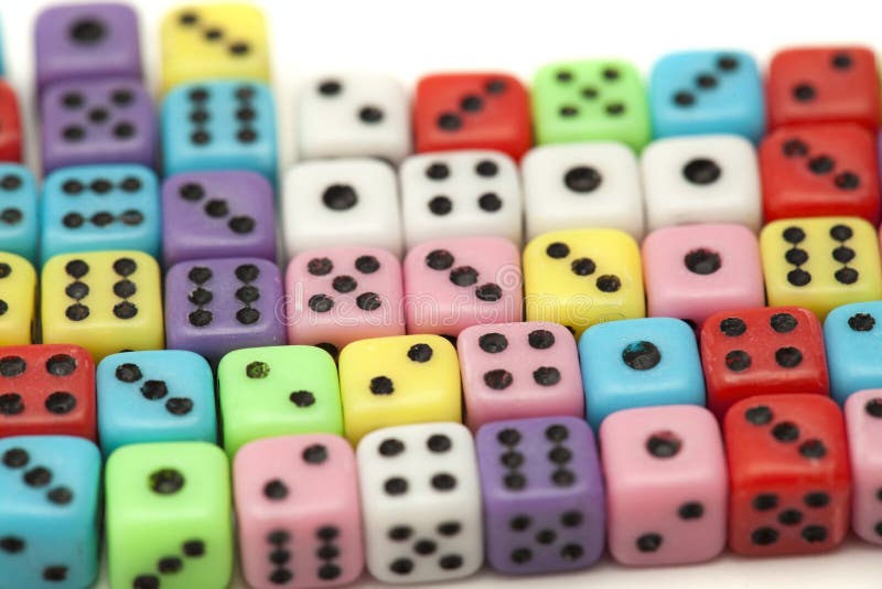 Many small dice stock image. Image of devices, green - 63967737