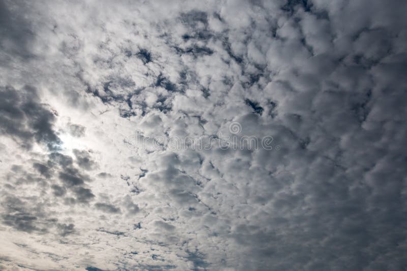 Many small fluffy clouds stock photo. Image of environment - 73453098