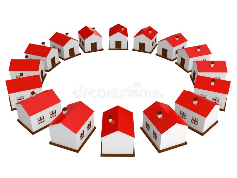 Many Houses Buildings Stock Illustrations – 400 Many Houses Buildings ...