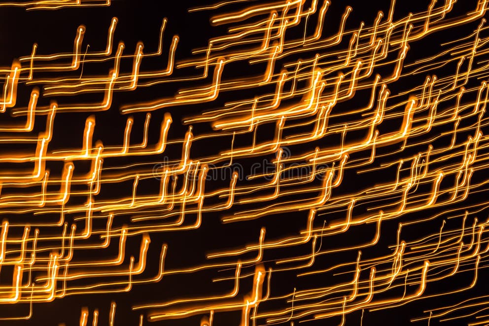 Many Small Light Sources with Long Exposure Stock Photo - Image of ...