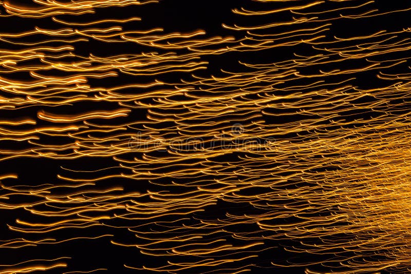 Many Small Light Sources with Long Exposure Stock Photo - Image of ...