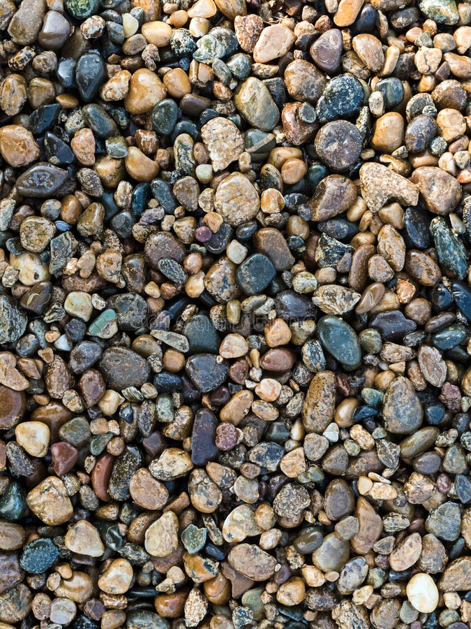 Many Small Multi-colored Pebbles Close-up Stock Image - Image of shot ...