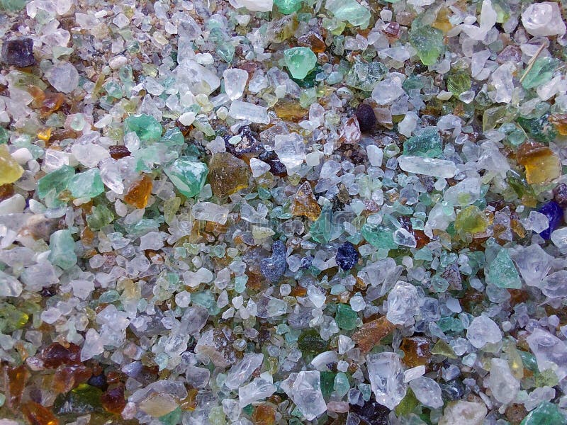 Many Small Pieces of Broken Glass Stock Photo - Image of nature ...