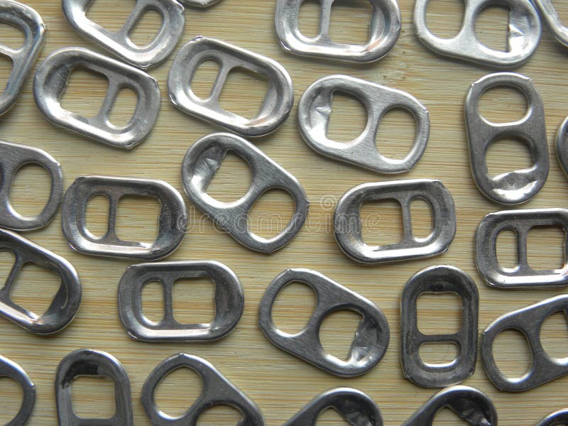 Many small pop tabs stock photo. Image of product, recycle - 150944908