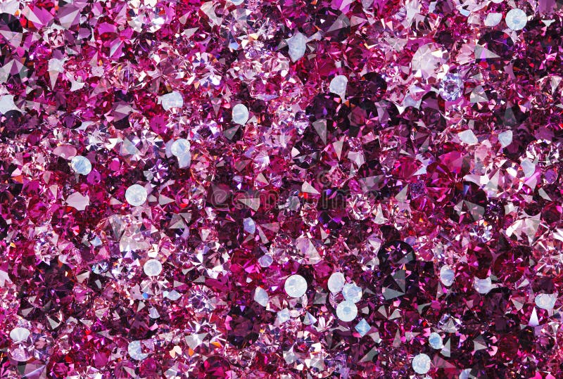 Many Small Ruby Diamond Stones Stock Photo - Image of macro, closeup ...