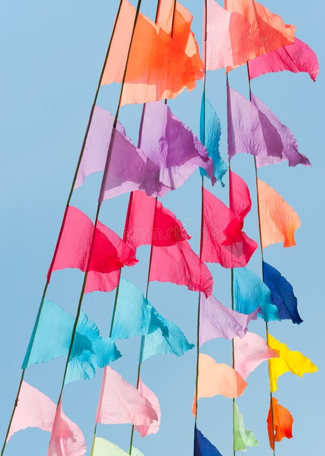 Merry colorful flags stock photo. Image of colorful, violet - 30094878