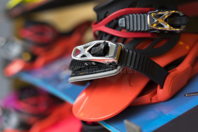 Many snowboard equipment stock image. Image of clothing - 139698469