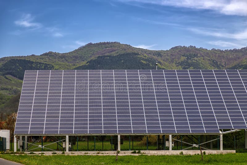 Solar Panels on Roof of House. Horizontal Orientation Stock Image ...