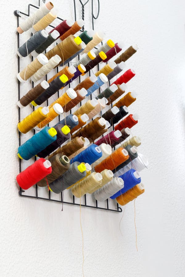 Many spools of thread stock image. Image of black, fabric - 32498651