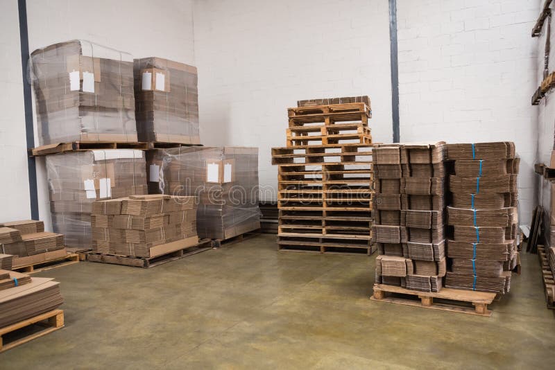 Many Stack of Cardboard Boxes Stock Image - Image of goods, commercial ...