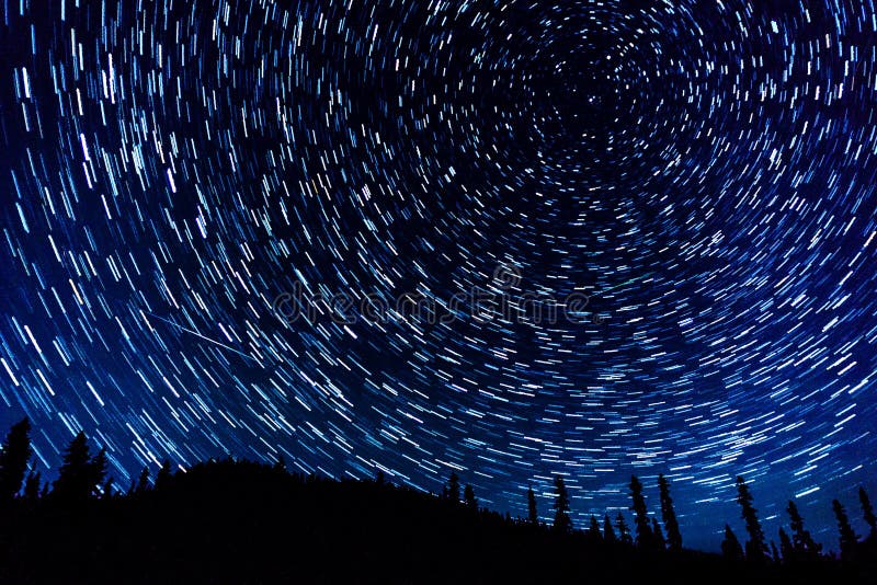 Many Starts on Blue Dark Night Sky As a Cosmos Background. Stock Image ...