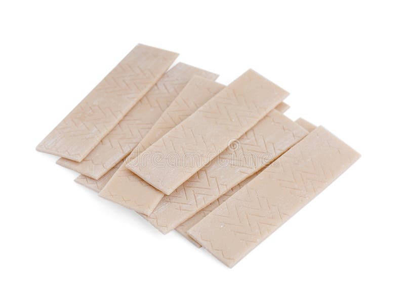 Many Sticks of Tasty Chewing Gum Isolated on White Stock Photo - Image ...