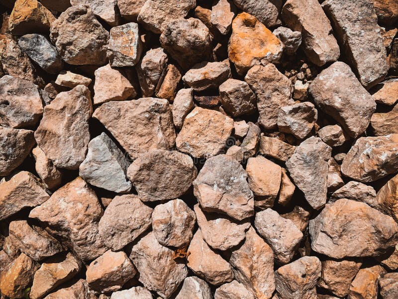 Many Stones Gravel Design Background Stock Image - Image of garden ...