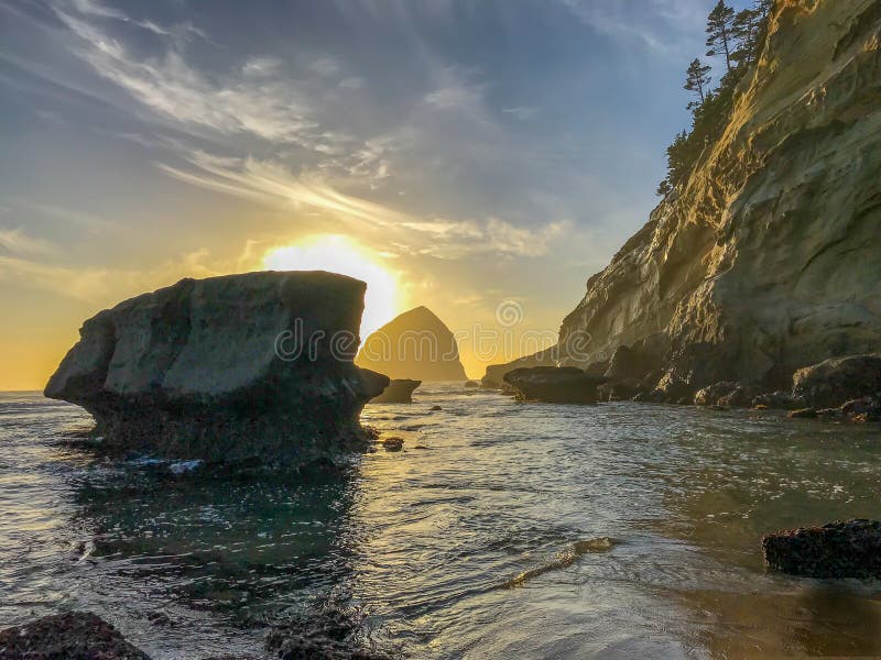 Stones and Rocks on a Sandy Seashore Stock Image - Image of shore ...