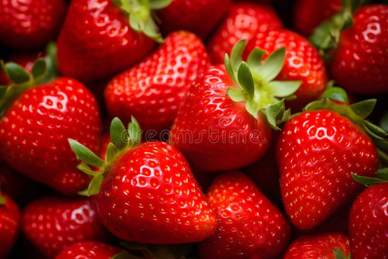 Many strawberry fruits stock illustration. Illustration of fruit ...