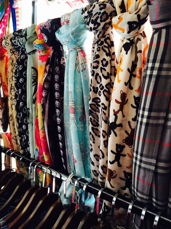 Many striped Scarf stock photo. Image of christmas, habiliment - 64239284