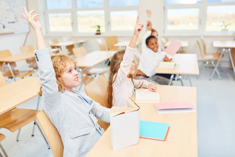 Many Students Register in Class Stock Image - Image of desk, answer ...