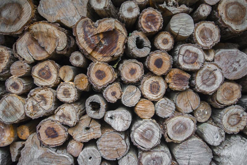 Many Stump are Made To Decorate the Wall Stock Image - Image of cross ...