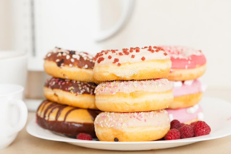 Many tasty donuts stock photo. Image of baked, fresh - 49522334