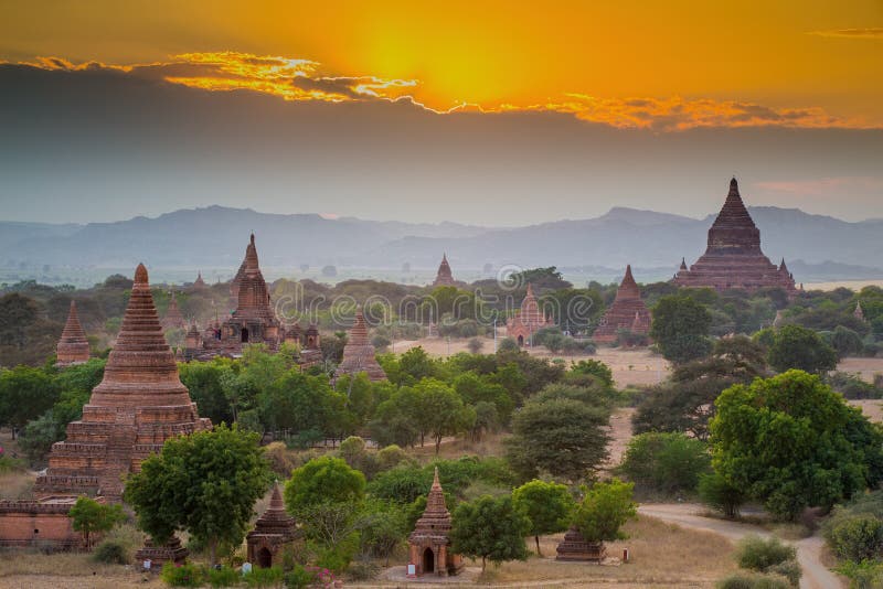 Many temples in Bagan Area stock photo. Image of area - 49139188