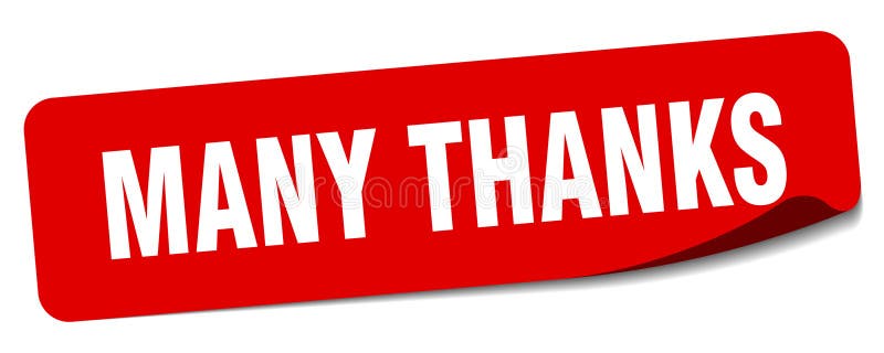 Many Thanks Stock Illustrations – 1,136 Many Thanks Stock Illustrations ...