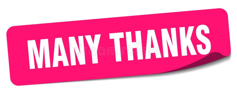 Sticker thanks you stock vector. Illustration of cards - 156871337