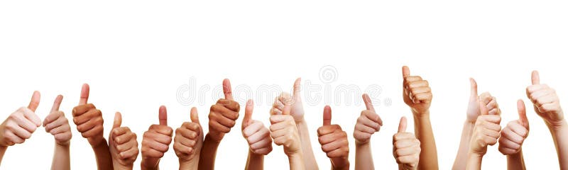 Many thumbs up stock image. Image of hands, people, friendship - 14879099