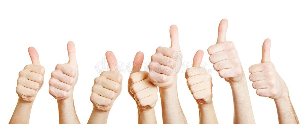 Many thumbs up stock image. Image of amount, praise - 180376293