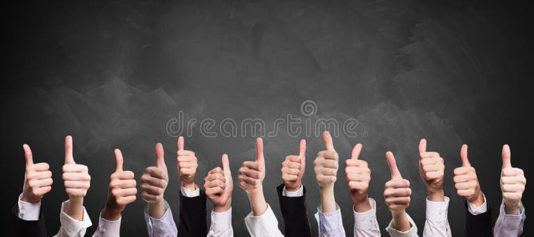 Many thumbs up stock image. Image of congratulation, feedback - 81618665
