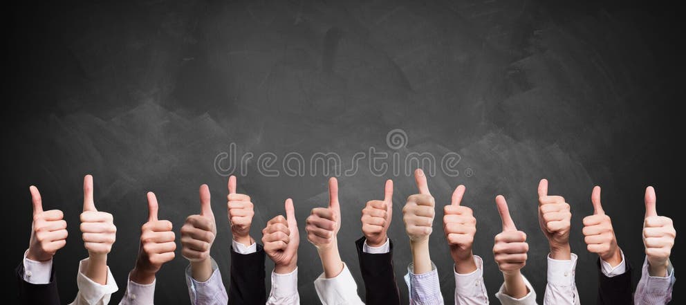 Many thumbs up stock image. Image of congratulation, feedback - 81618665