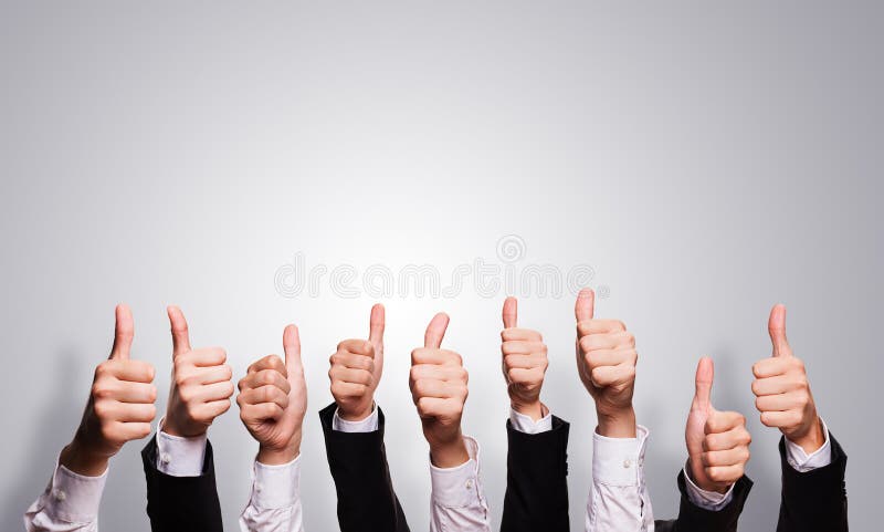 Many thumbs up stock image. Image of congratulation, feedback - 81618665