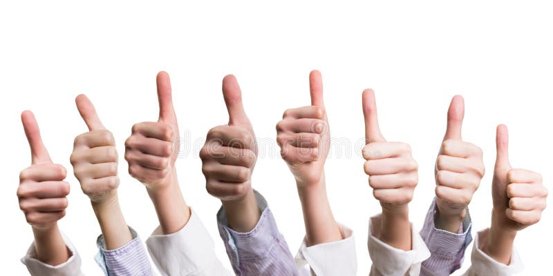 Many Thumbs Up With The Word `thank You` In Many Languages In Front Of ...