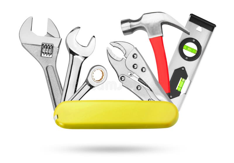 Many Tools stock image. Image of hand, white, shiny, spanner - 50836767