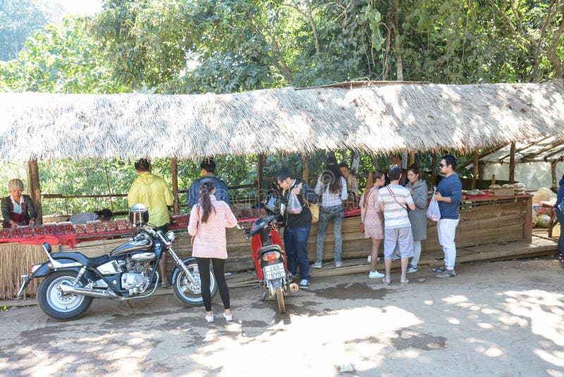 Many Tourists Visit `Mon-Jam` in Chiang Mai,Thailand Editorial Photo ...
