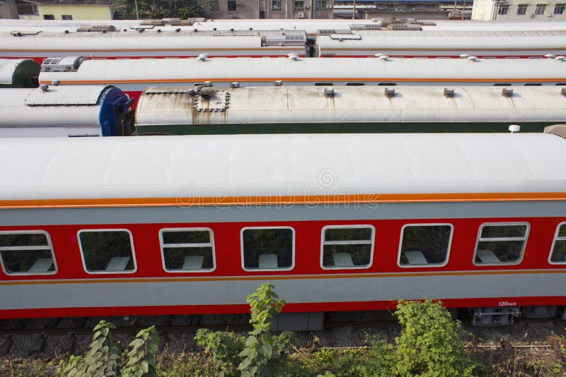 Many trains stock photo. Image of travel, public, blue - 45382442