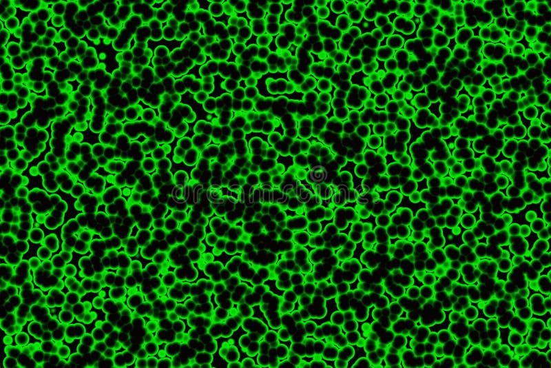 Many Twisted Green Bio Cells Stock Illustration - Illustration of green ...