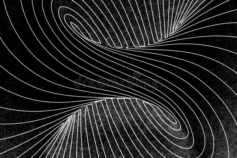 Many Twisted Lines Forming a 3d Effect. Stock Illustration ...