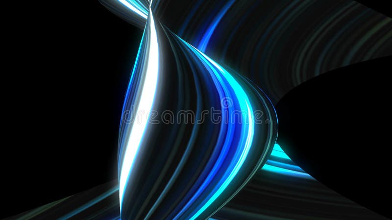 Many Twisting Glow Lines, Abstract Computer Generated Backdrop, 3D ...
