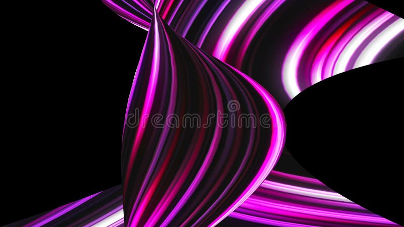 Many Twisting Glow Lines, Abstract Computer Generated Backdrop, 3D ...