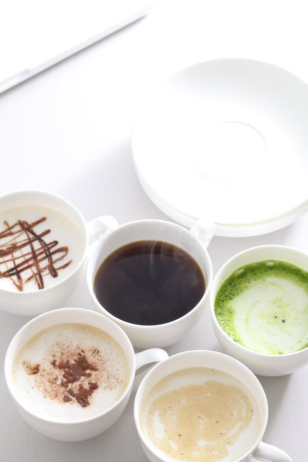 Many types of coffee stock image. Image of caramel, beverage - 33374135