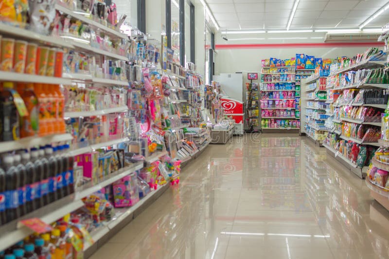 Many Types of Goods in Convenience Store Editorial Photography - Image ...