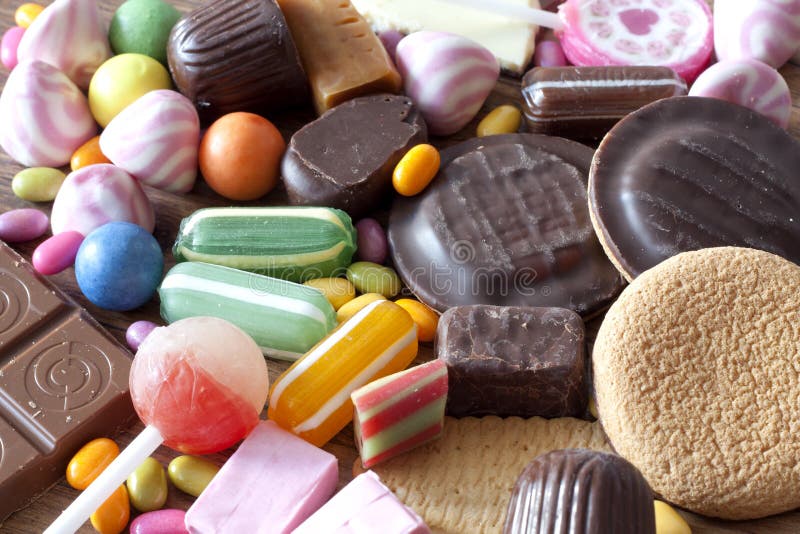 Many types of sweets stock image. Image of confectionery - 32622769
