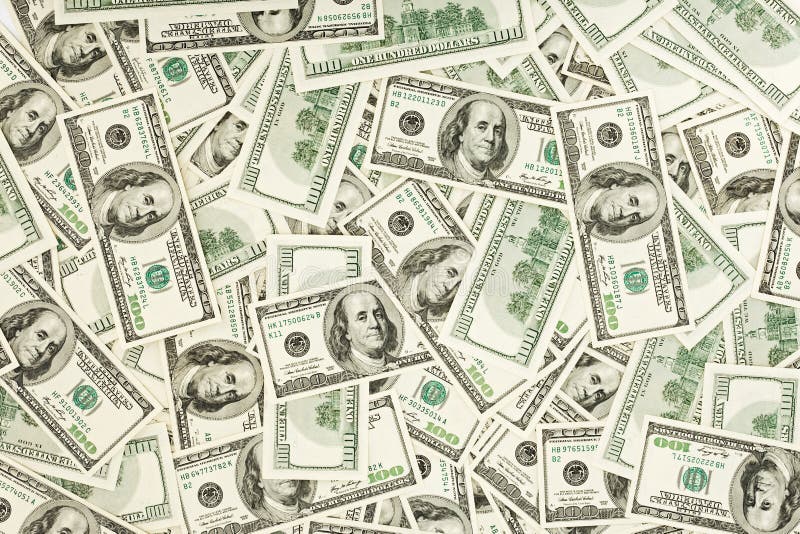 100 Dollar bills stock image. Image of business, pile - 45375363