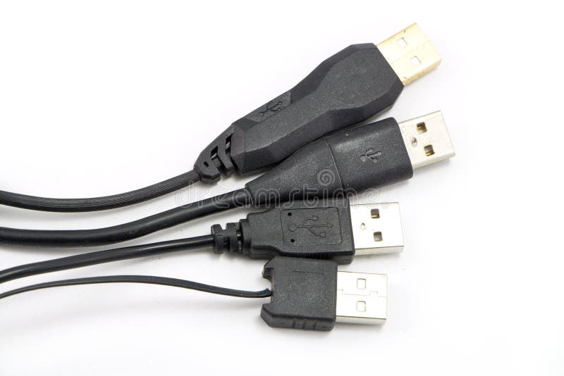 Many USB cable stock photo. Image of accessory, drawn - 52621244