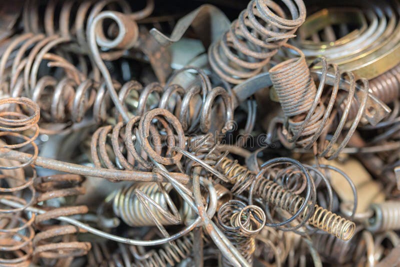 Compression Springs Made of Metal Holding in Hand, Metal Springs are ...
