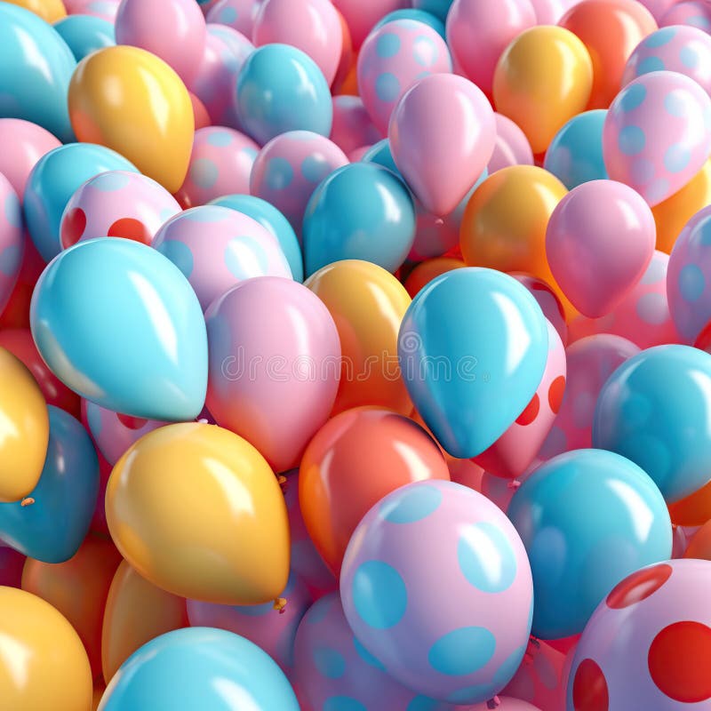 Many Vivid Colorful Air Balloons Festive And Joyful Background For
