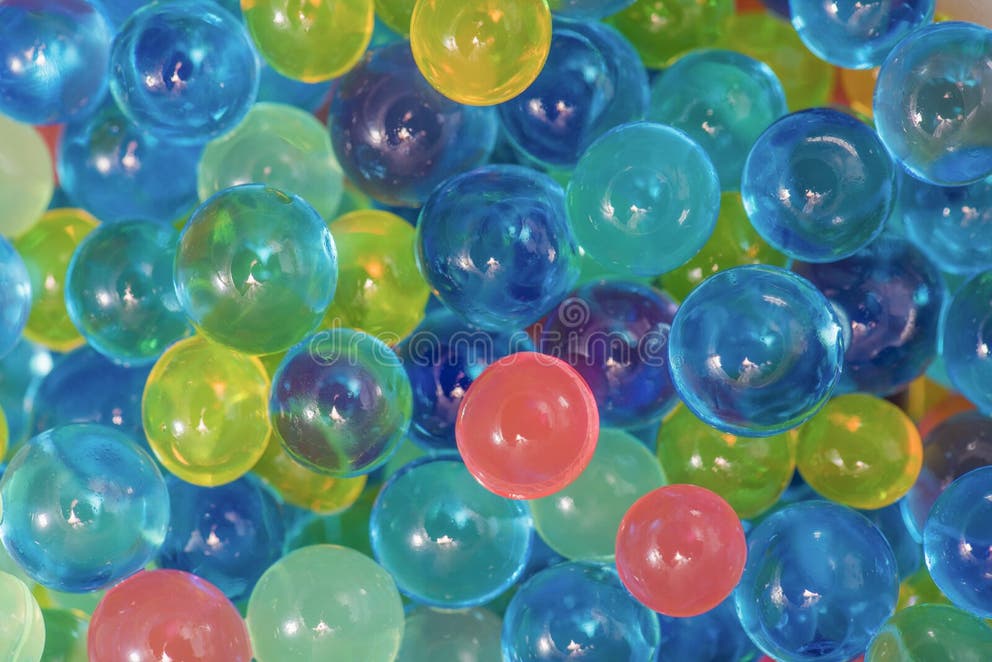 Many water balls stock photo. Image of transparent, round - 87806656