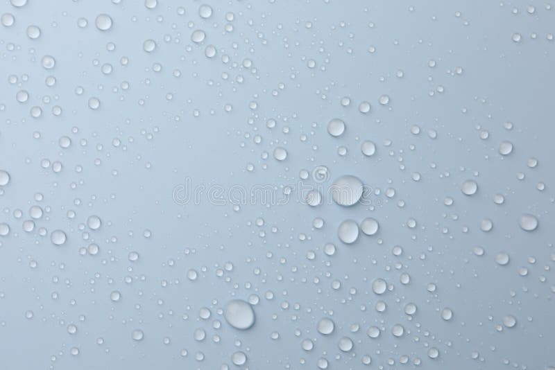 Many Water Drops on White Background, Top View Stock Image - Image of ...