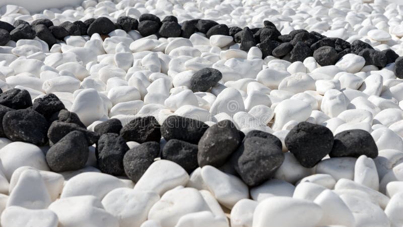 Many White and Black Round Stones Stock Photo - Image of detail, hard ...