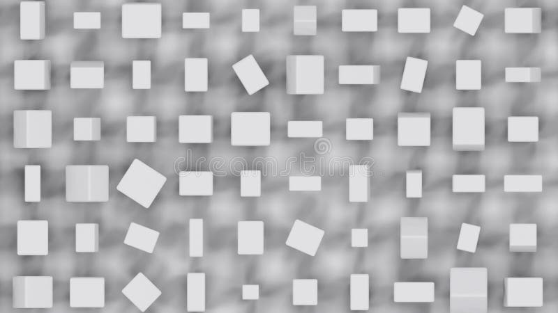 Many White Boxes Graphic Graphics - Cg Concept - Abstract 3D ...